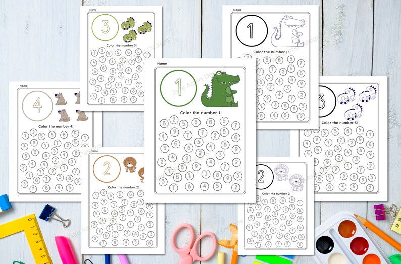 Animal Coloring Sheets Activity Sheets for Kids Color and Find the ...