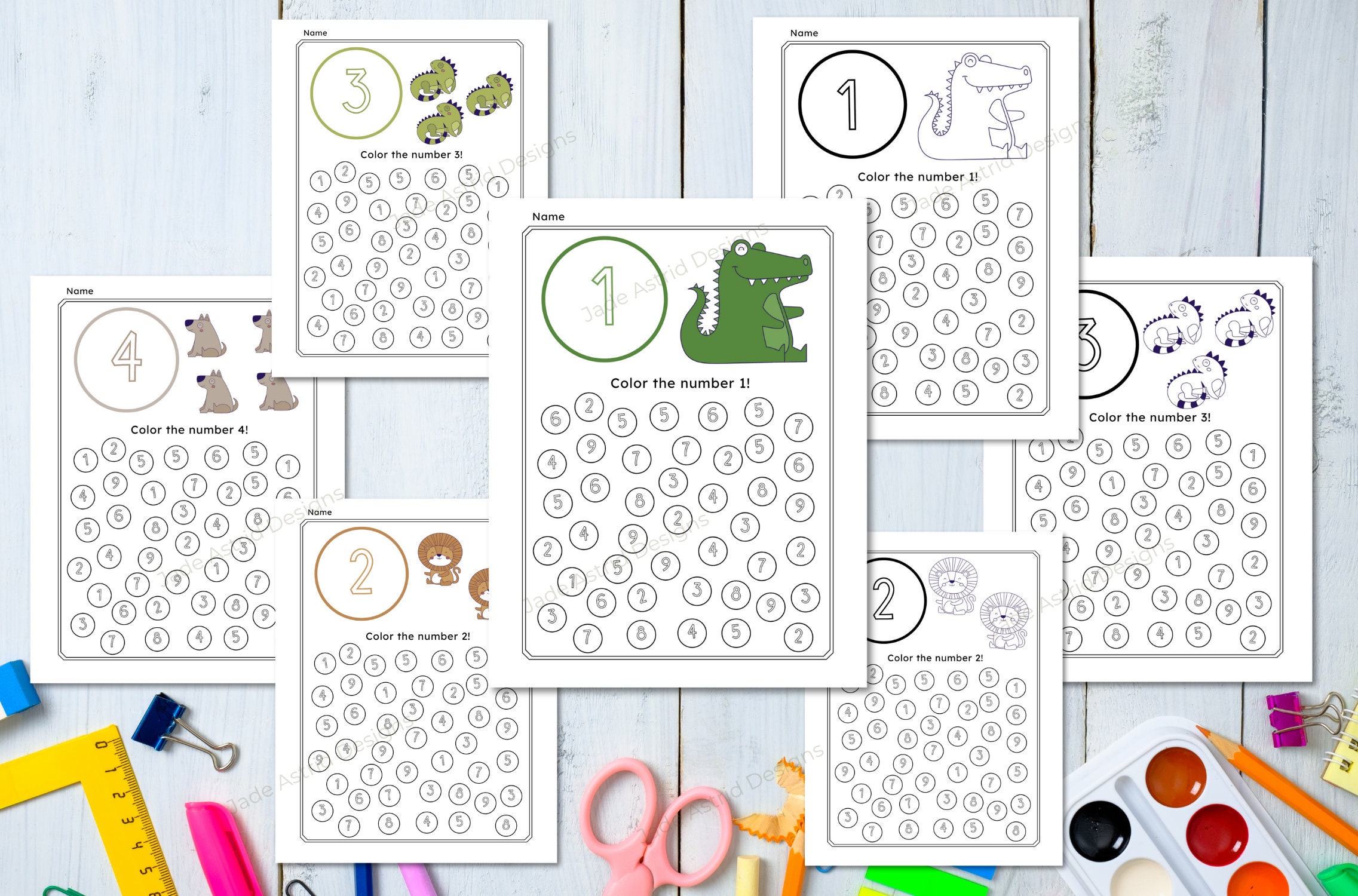 Animal Coloring Sheets Activity Sheets for Kids Color and Find the ...