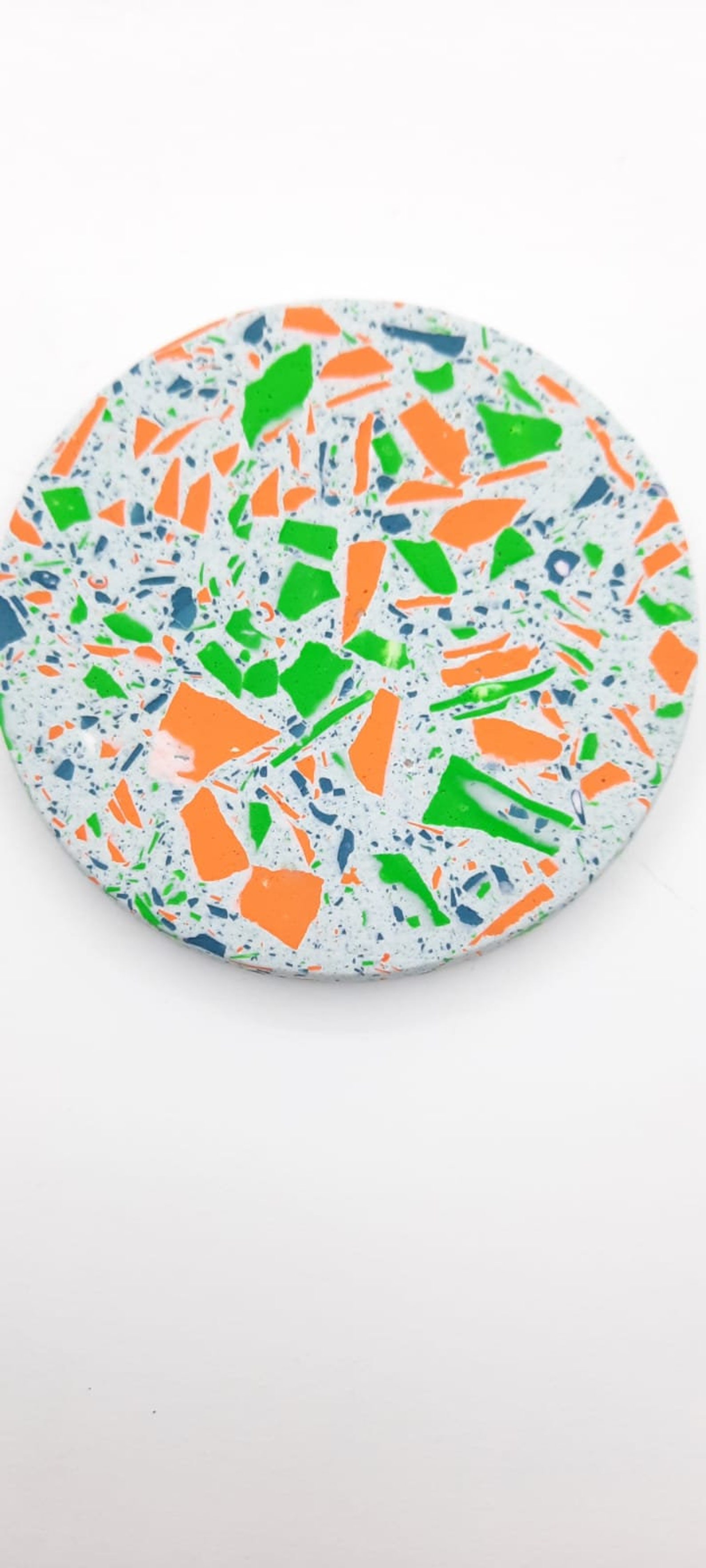 Terrazzo Coaster Concrete Coasters Colorful Coaster Bar | Etsy