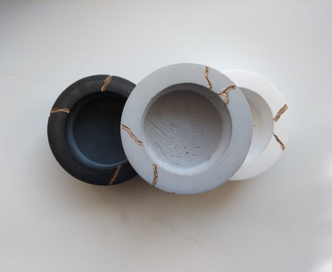 Kintsugi Candle Holder, Candlestick Holder, Kintsugi Set, Housewarming ...