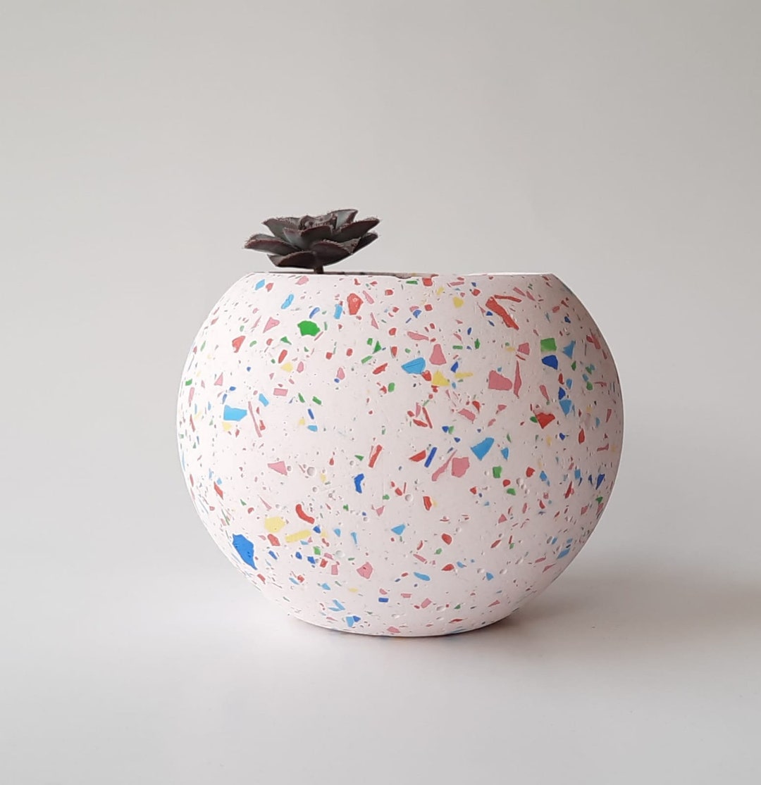 Terrazzo Planter, Pink Planter,mother's Day Gift, Housewarming Gifts ...