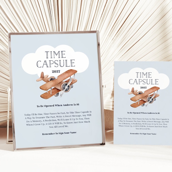 Time Capsule Template Editable - Etsy