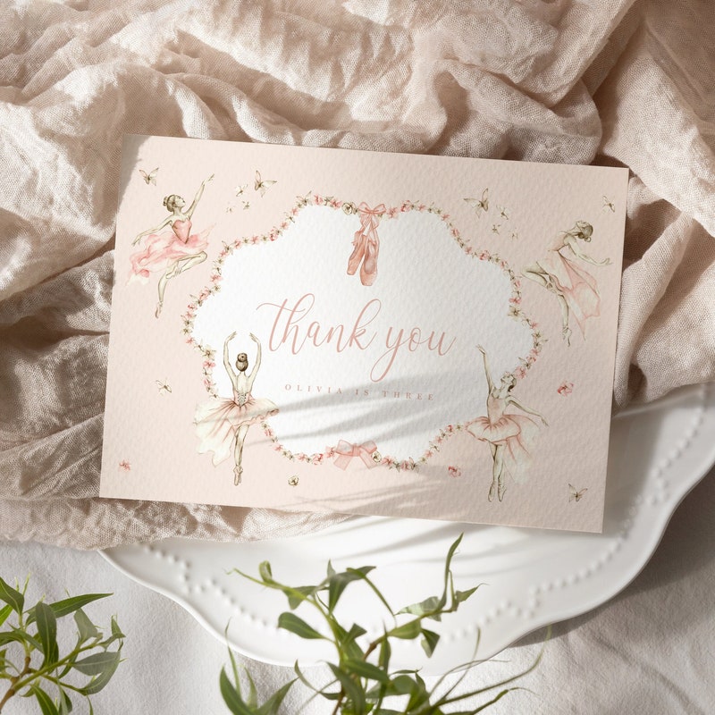 Ballerina Thank You - Etsy