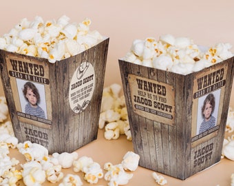 Western Theme Popcorn Boxes - Etsy