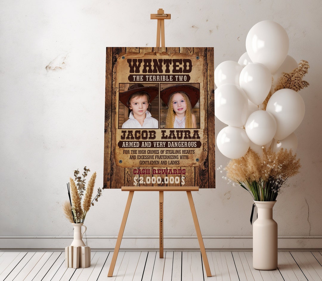 Editable Western Wanted Poster Template - Western Outlaw Reward Sign ...