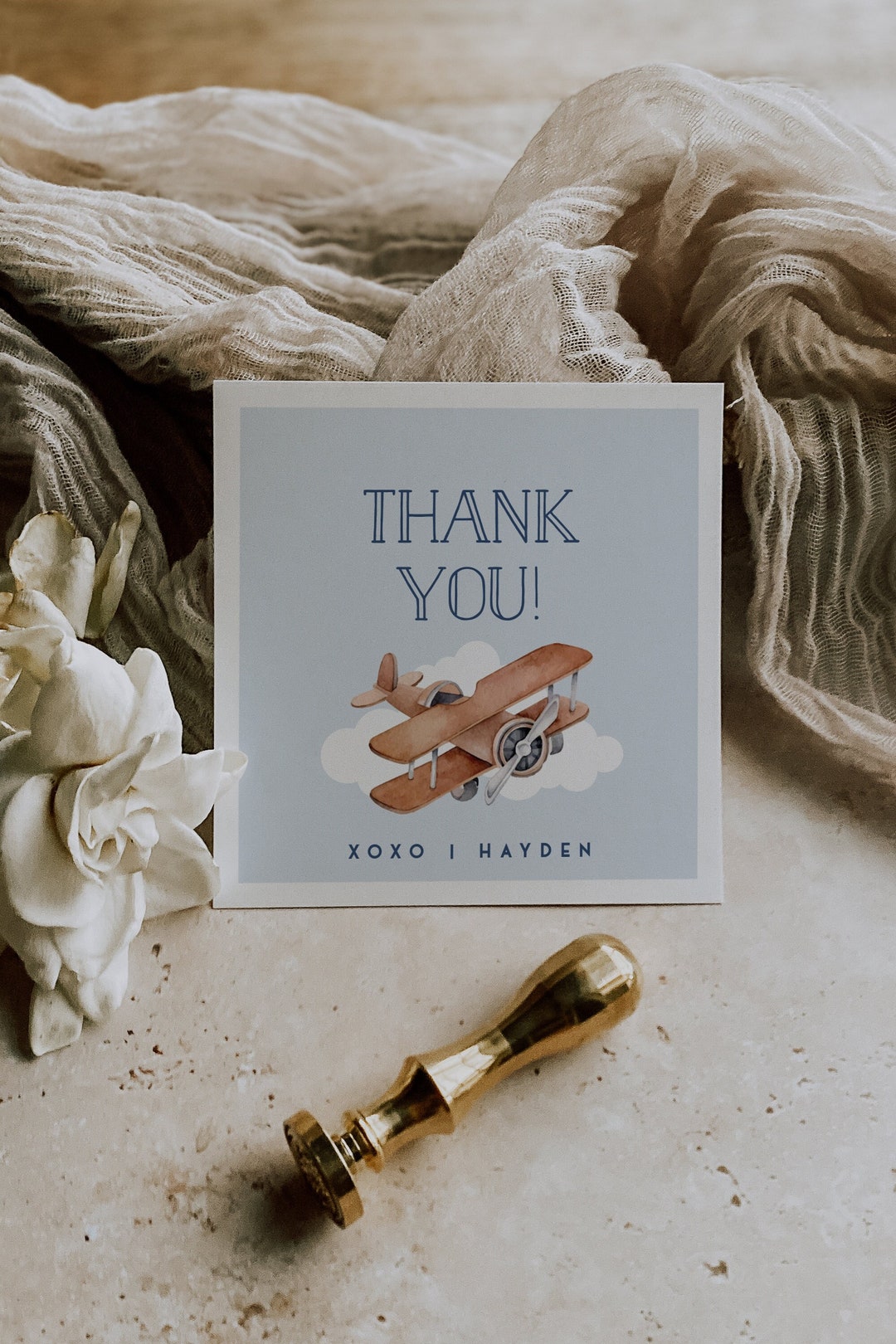 Airplane Birthday Favor Tags Template - Personalized Aviation Theme ...