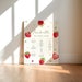 Strawberry Birthday Milestone Board Berry First Birthday Party Poster ...