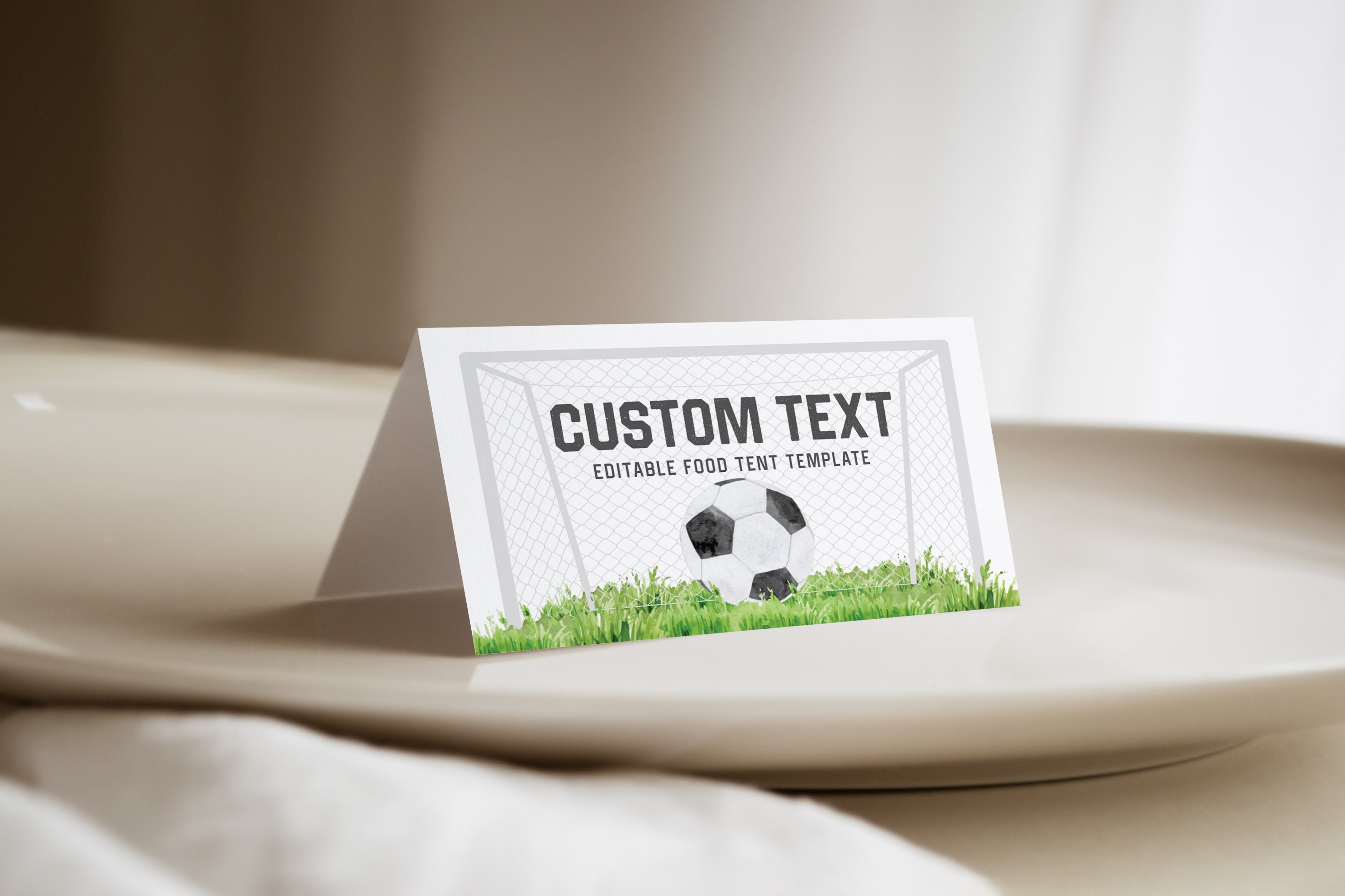 Soccer Birthday Backdrop Custom Football Theme Party Banner Sports ...