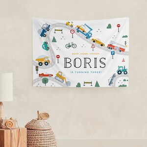 Transportation Birthday Party Time Capsule Trucks and Cars Memory Box ...