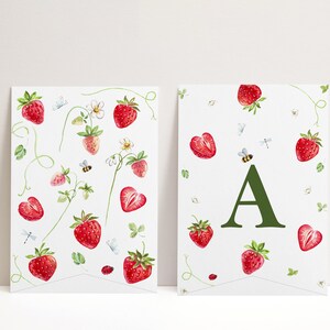 Strawberry Birthday Welcome Sign: Berry First Party Decor (editable ...