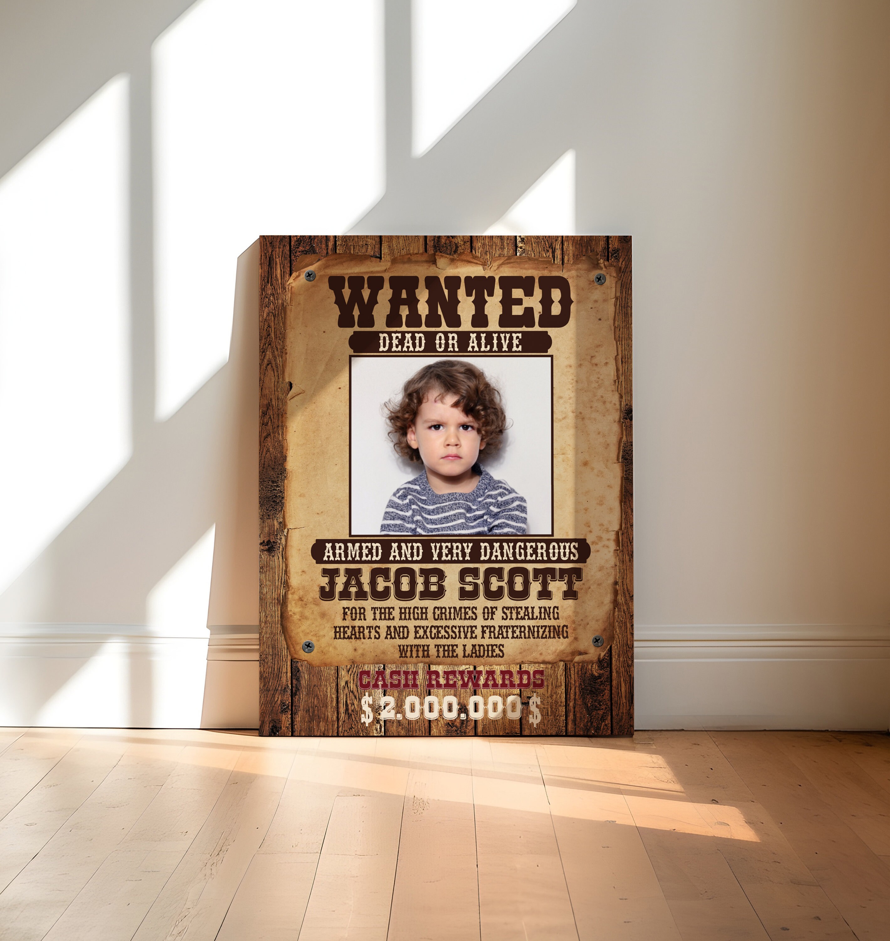 Editable Western Wanted Poster Template Western Outlaw Reward Sign Wild ...