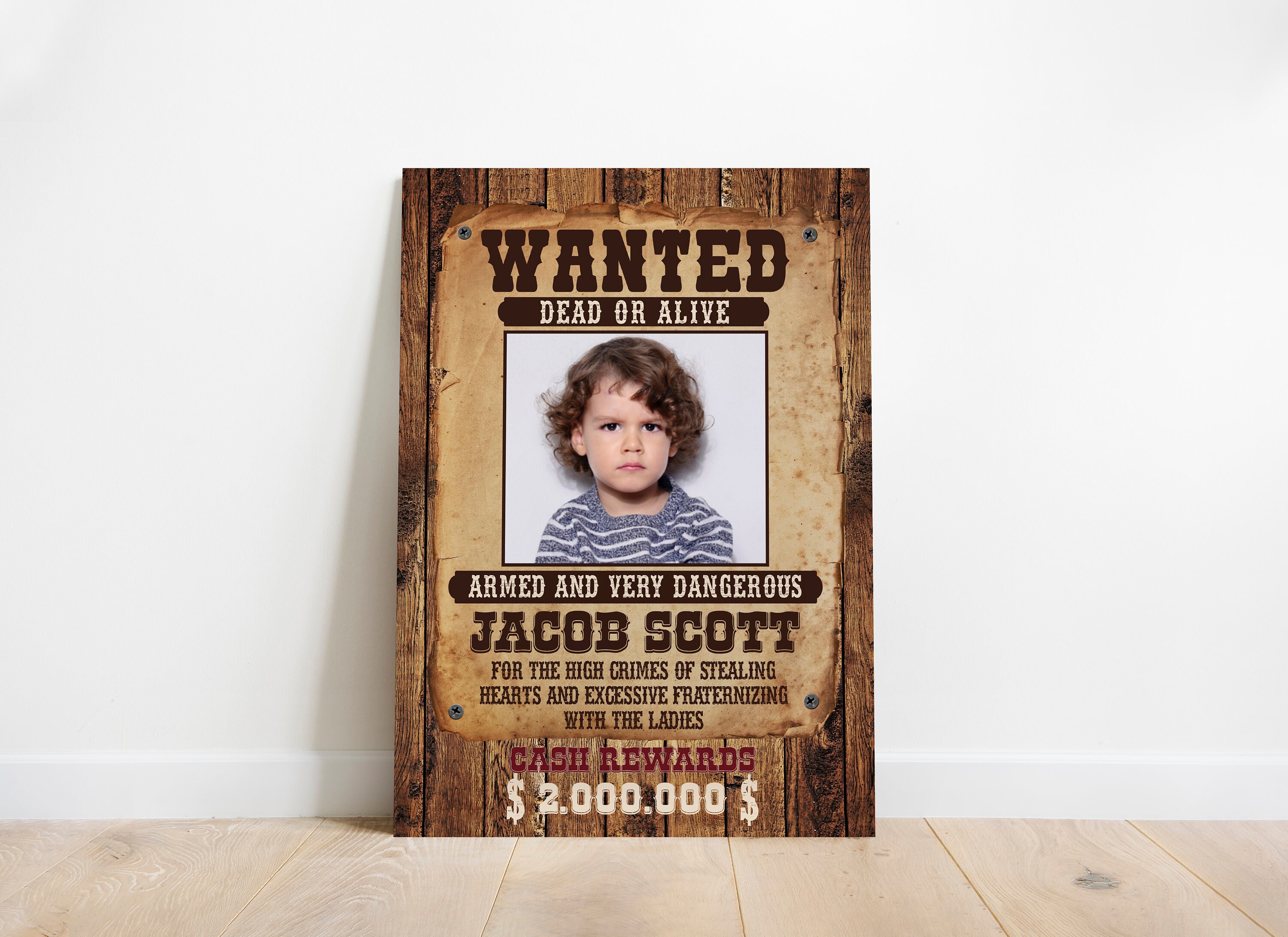 Editable Western Wanted Poster Template Western Outlaw Reward Sign Wild ...