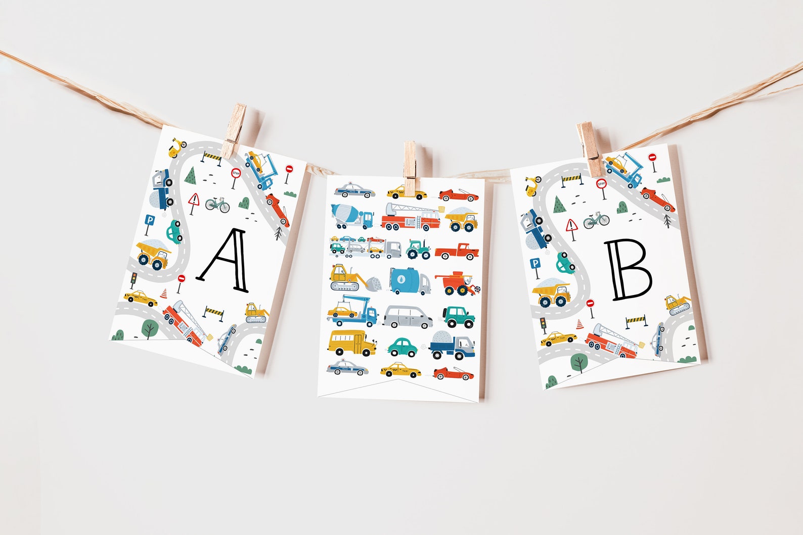 Transportation Birthday Gable Box Label, City Transportation Birthday ...