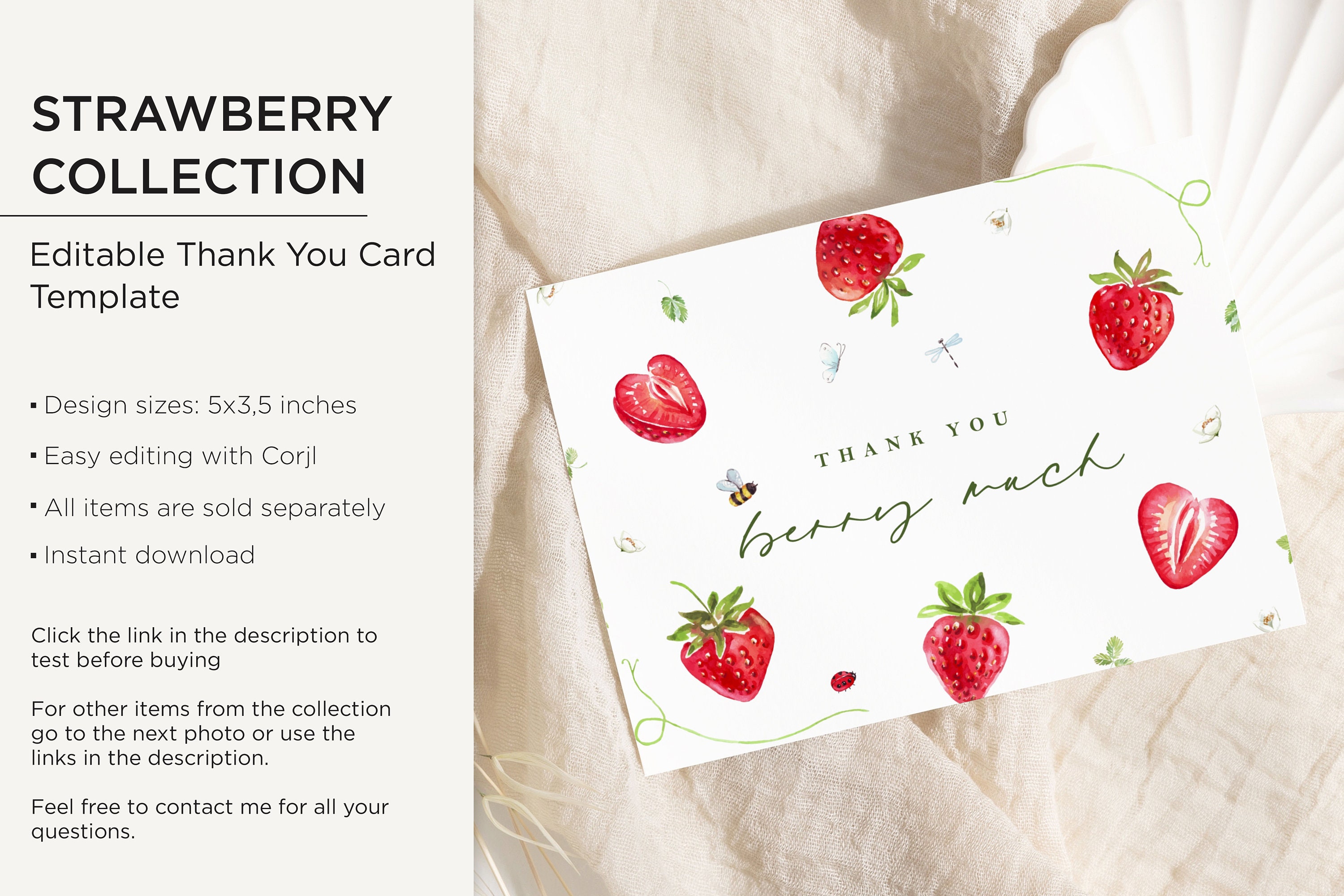 Strawberry Birthday Favor Tags Template Berry First Theme Gift Tags ...