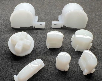 White Resin Gamecube Buttons - Etsy