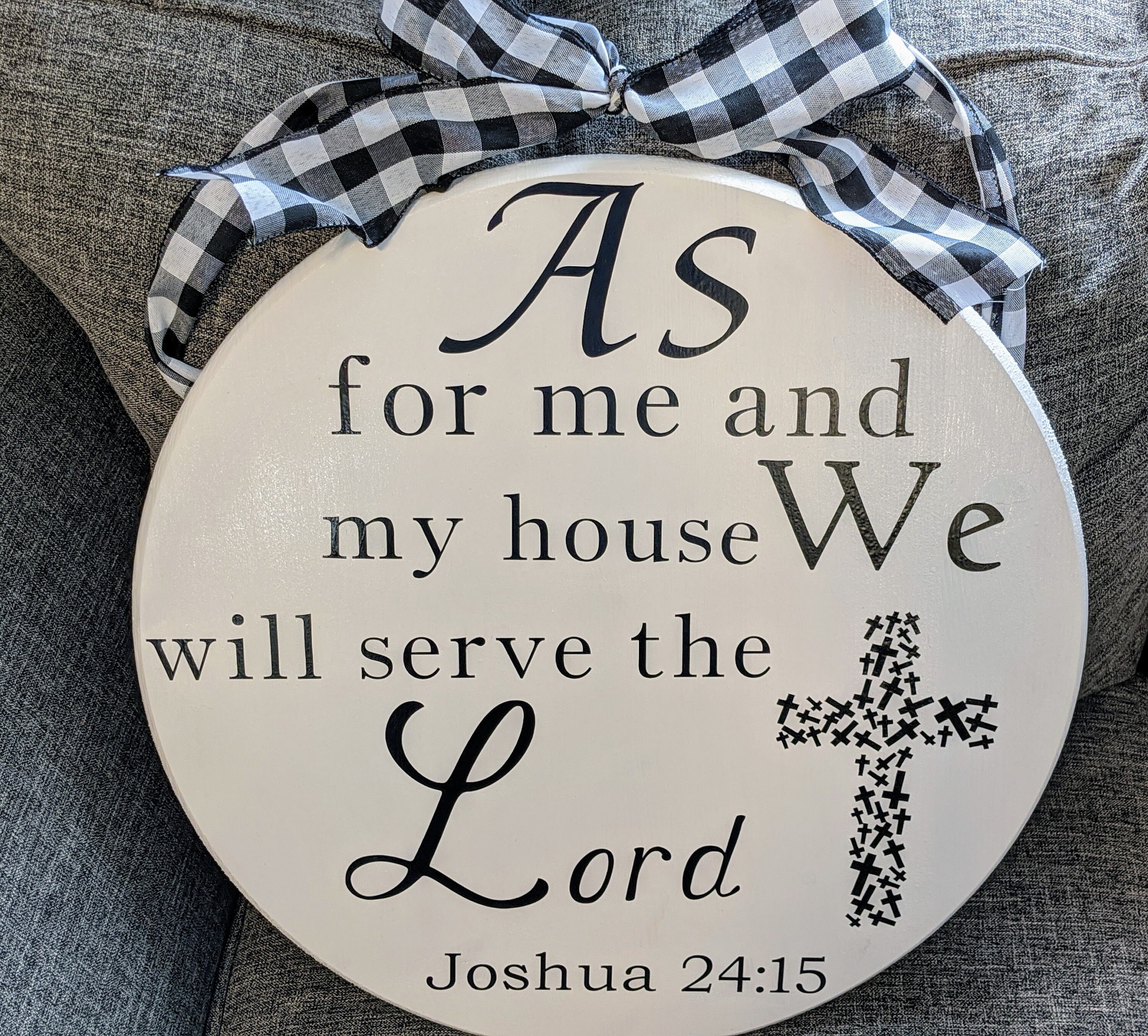 As for Me and My House, Bible Verse, Wall Decor, Door Hanger, Wall ...
