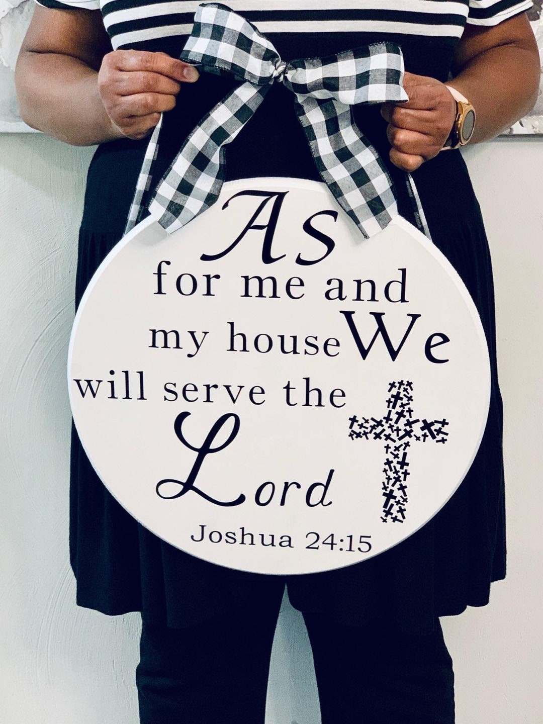 As for Me and My House, Bible Verse, Wall Decor, Door Hanger, Wall ...