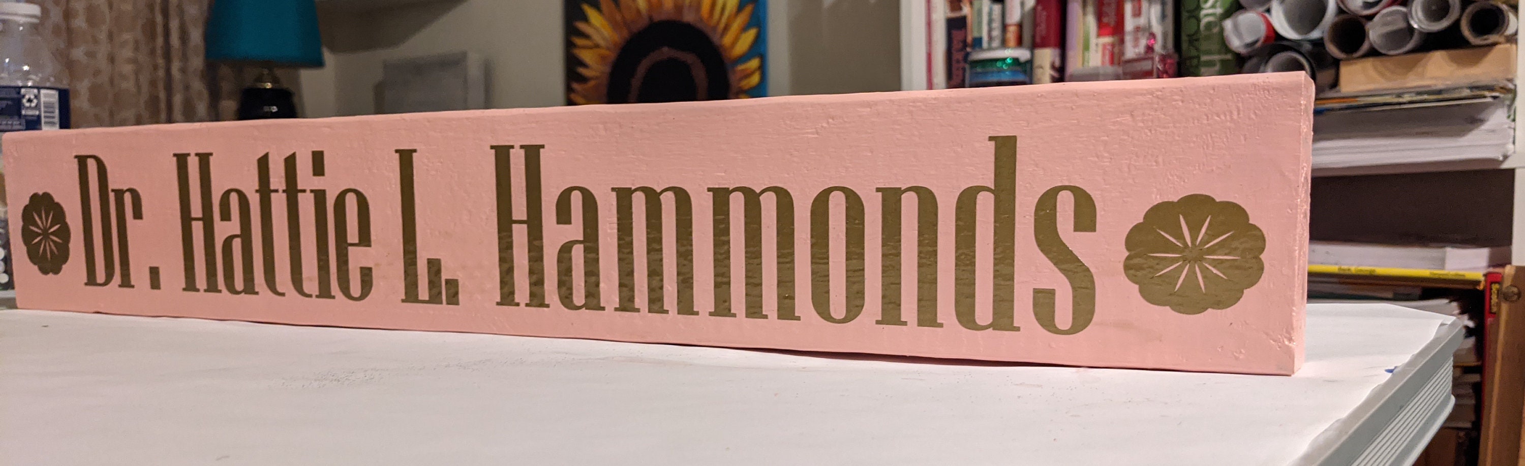 Personalized Solid Wood Nameplate - Etsy