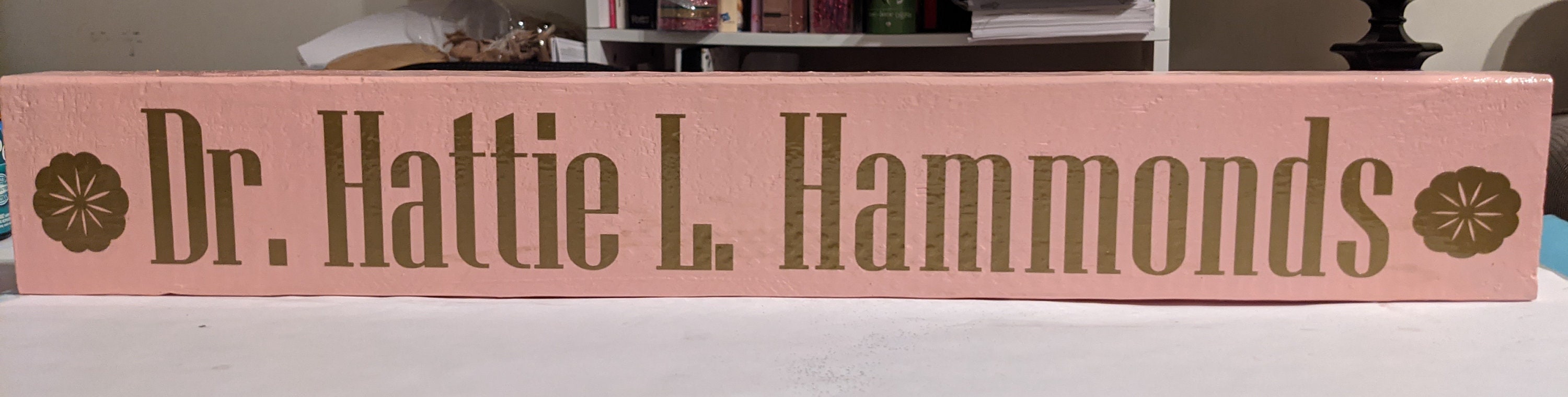Personalized Solid Wood Nameplate - Etsy