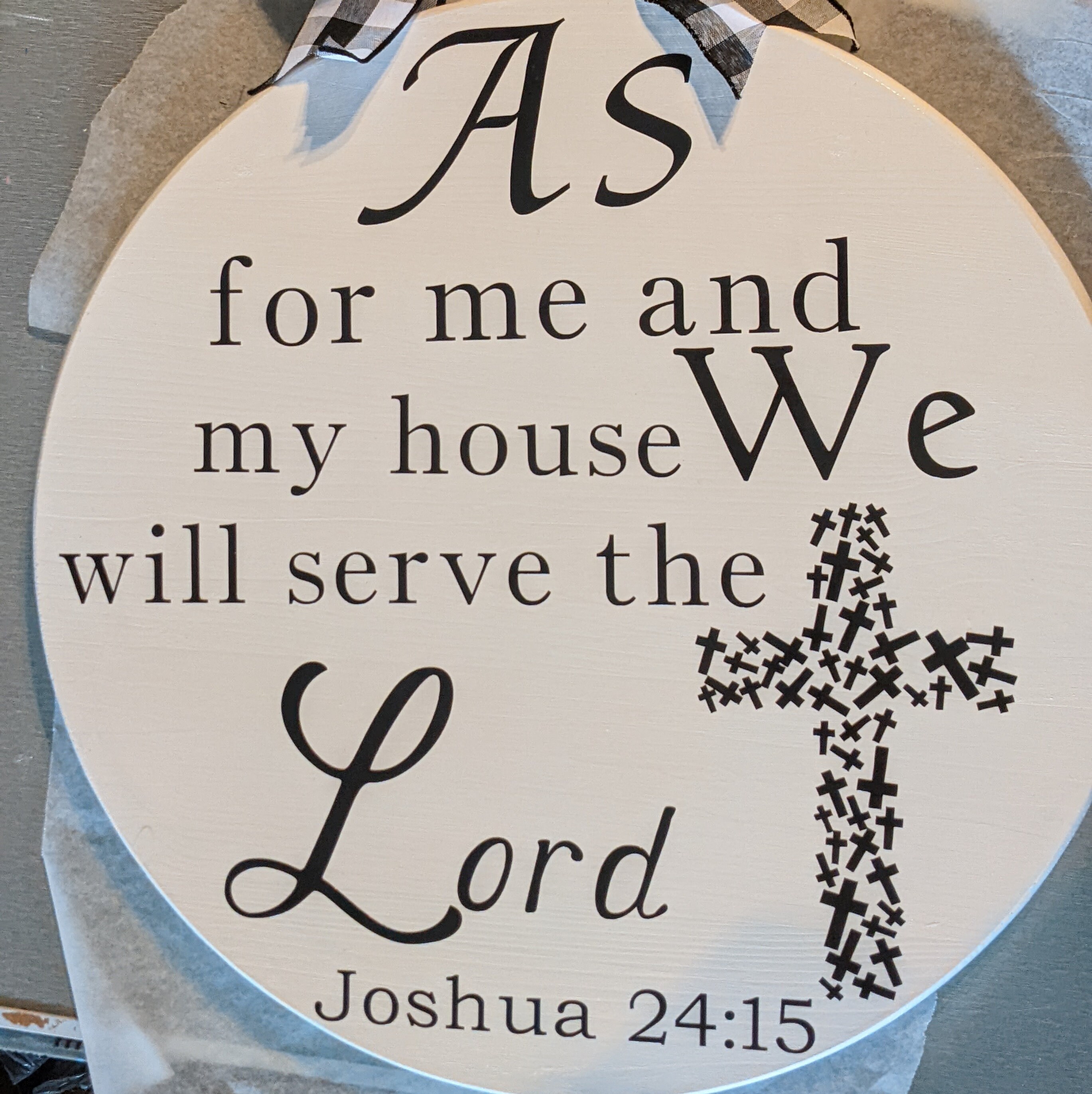 As for Me and My House, Bible Verse, Wall Decor, Door Hanger, Wall ...