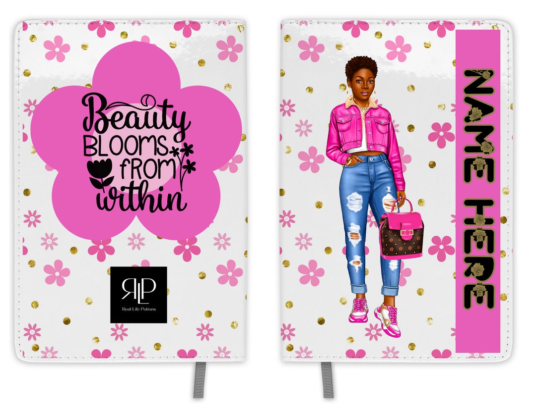 Personalized Journals for Teen Girls Pink Flower Journal With Matching ...