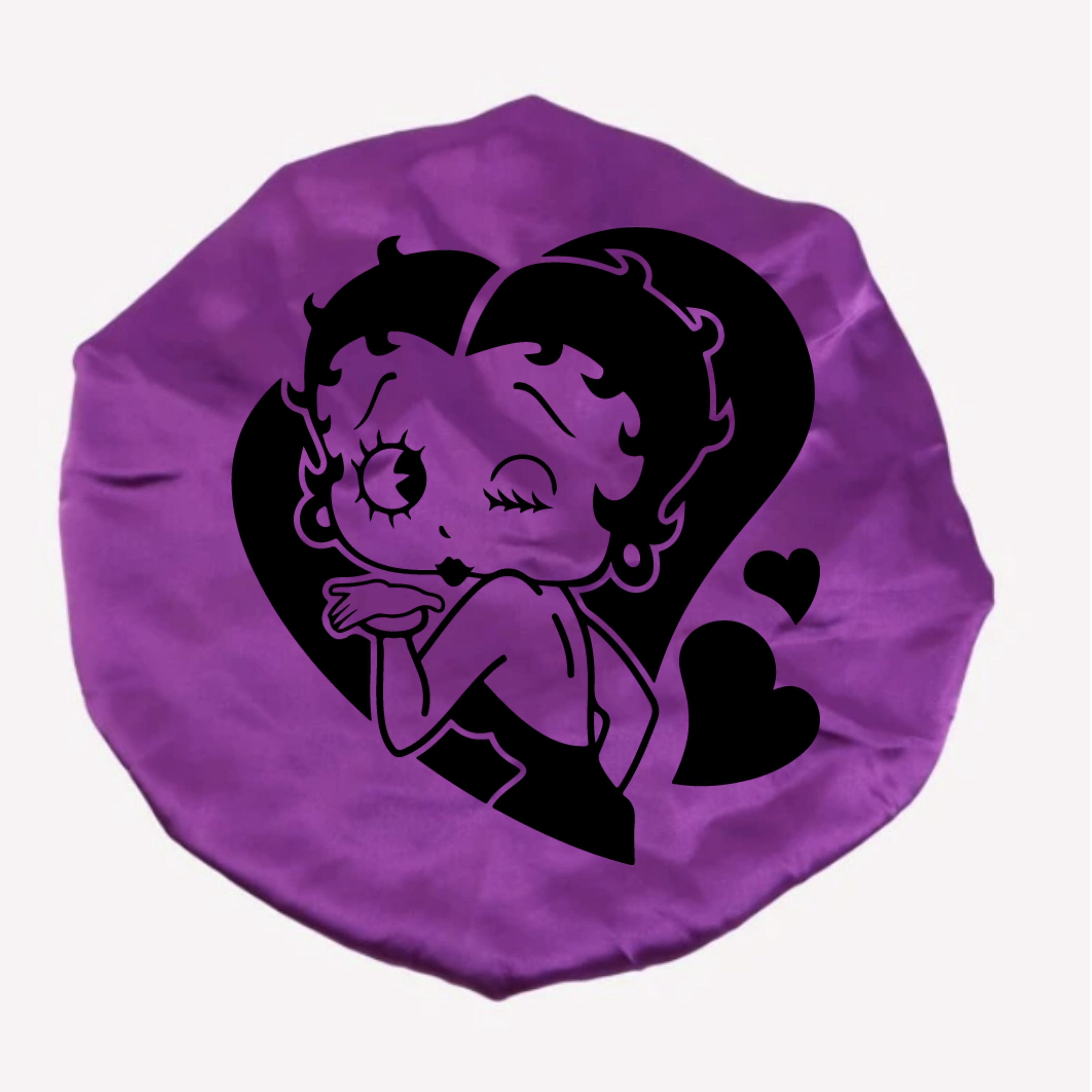 Betty Boop Personalized Satin Hair Bonnet Gift for Her Custom Sleep Cap ...
