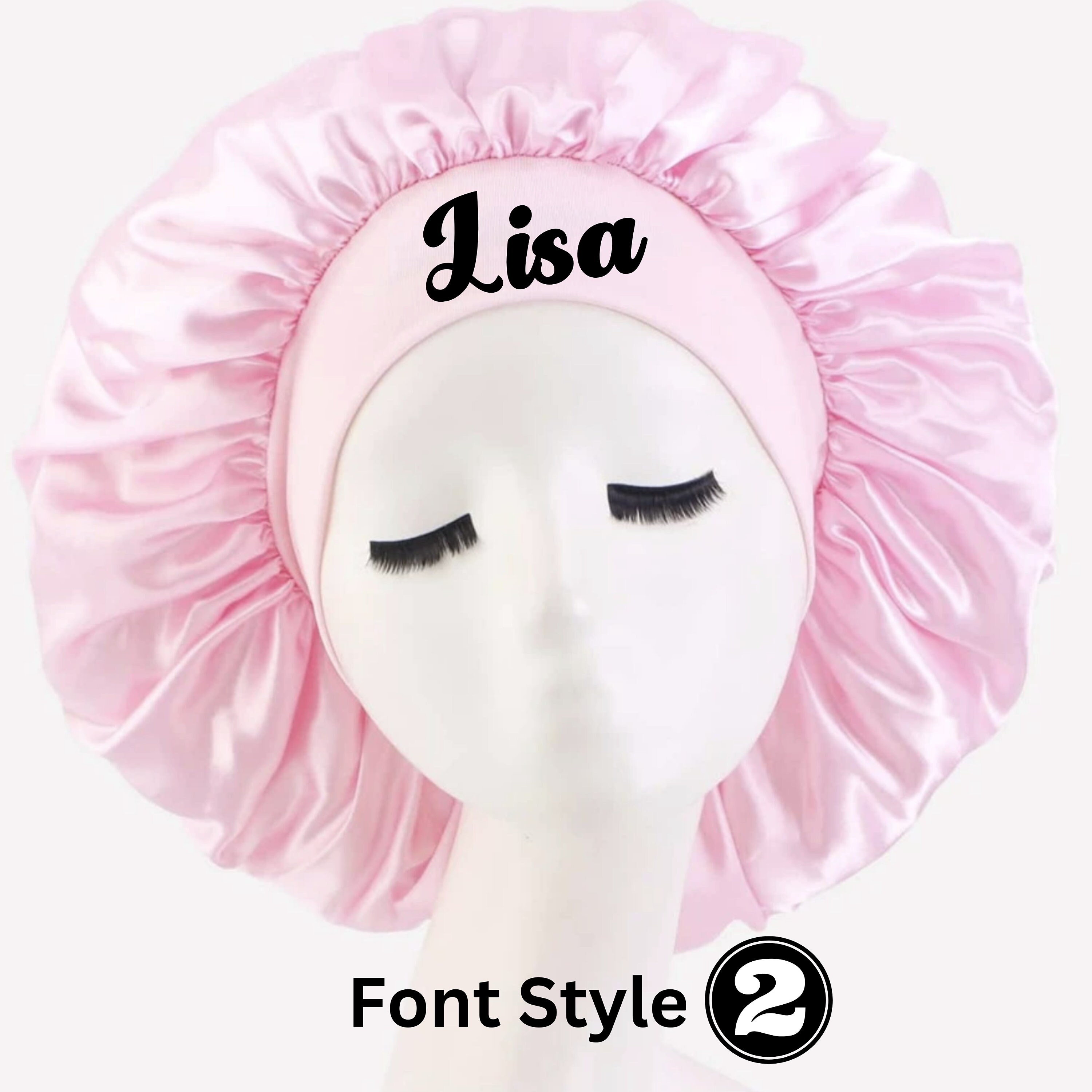 Personalized Betty Boop Satin Hair Bonnet for Women Purple Hair Bonnet ...