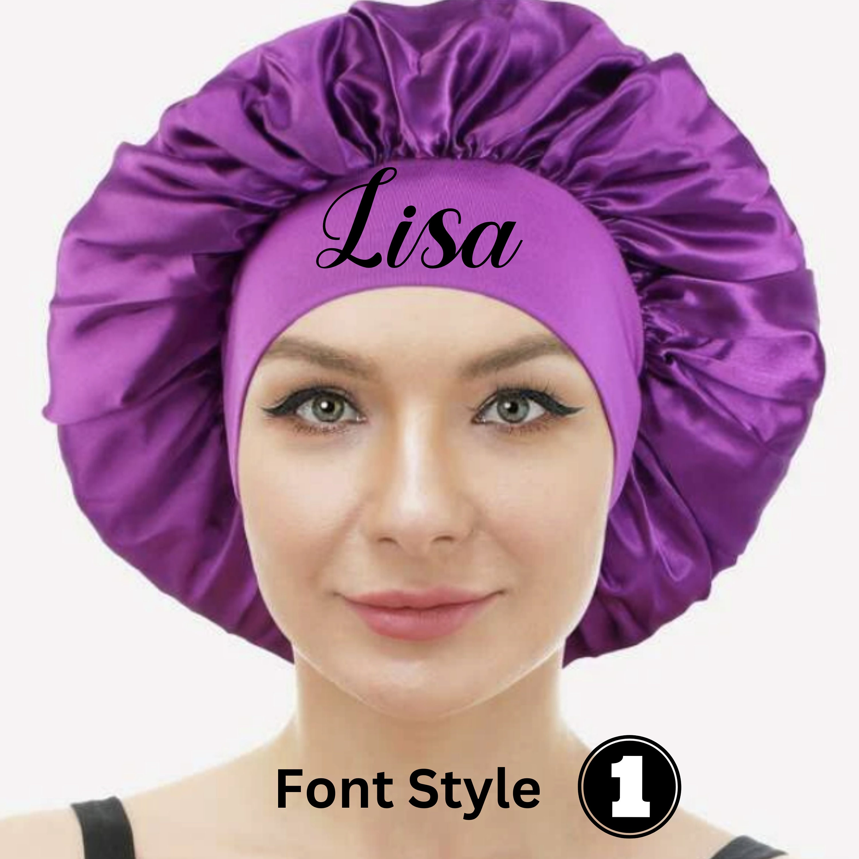 Personalized Betty Boop Satin Hair Bonnet for Women Hair Bonnet Custom ...