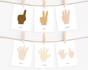 PRINTABLE Numbers Flashcards 1-20 for Kids, Learning Number Sense ...