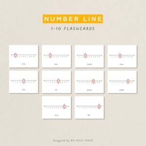 BUNDLE Number Sense Flashcards Printable for Kids, Learning Numbers ...