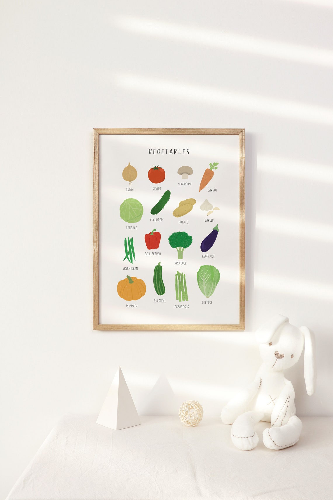PRINTABLE Fruits and Vegetables Poster for Kids Set of 2 - Etsy