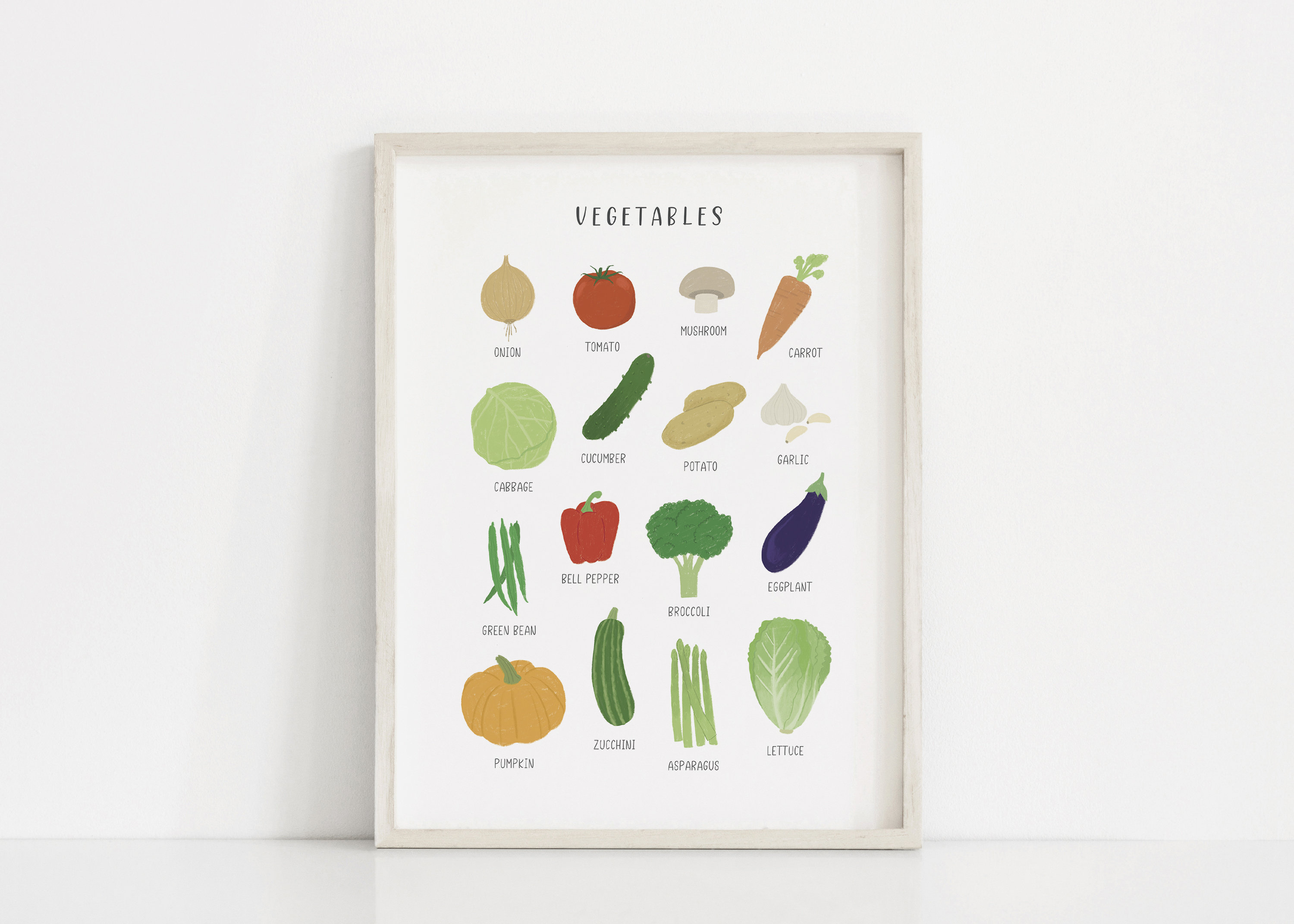 PRINTABLE Fruits and Vegetables Poster for Kids Set of 2 | Etsy Canada