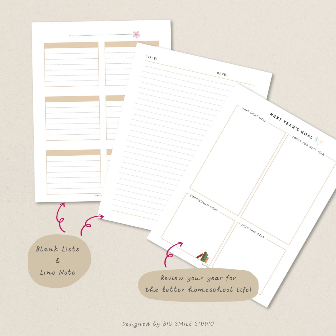 PRINTABLE Homeschool Planner Teacher Lesson Planner - Etsy
