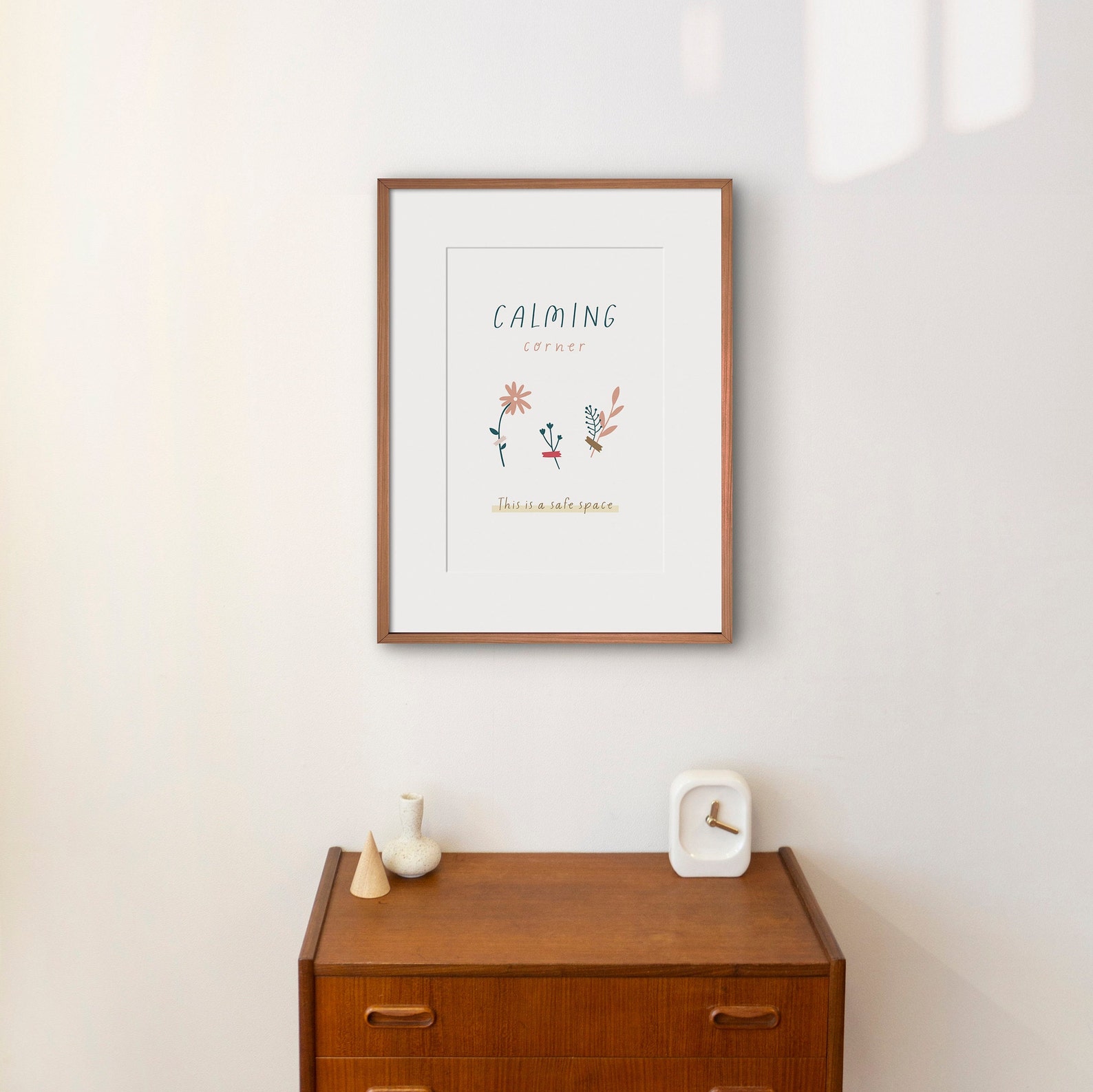 PRINTABLE Calming Corner Poster, Calm Down Corner Emotions Nursery Wall ...