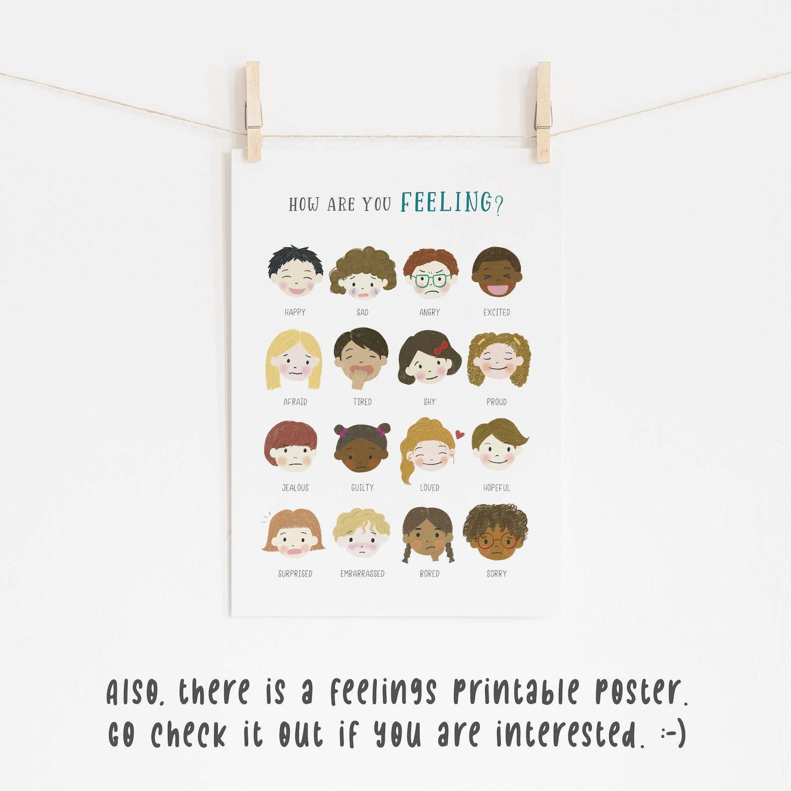 PRINTABLE Feelings Flashcards for Toddlers Preschool - Etsy