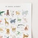 PRINTABLE Animal Alphabet and Counting Poster for Kids, Set of 2, ABC ...