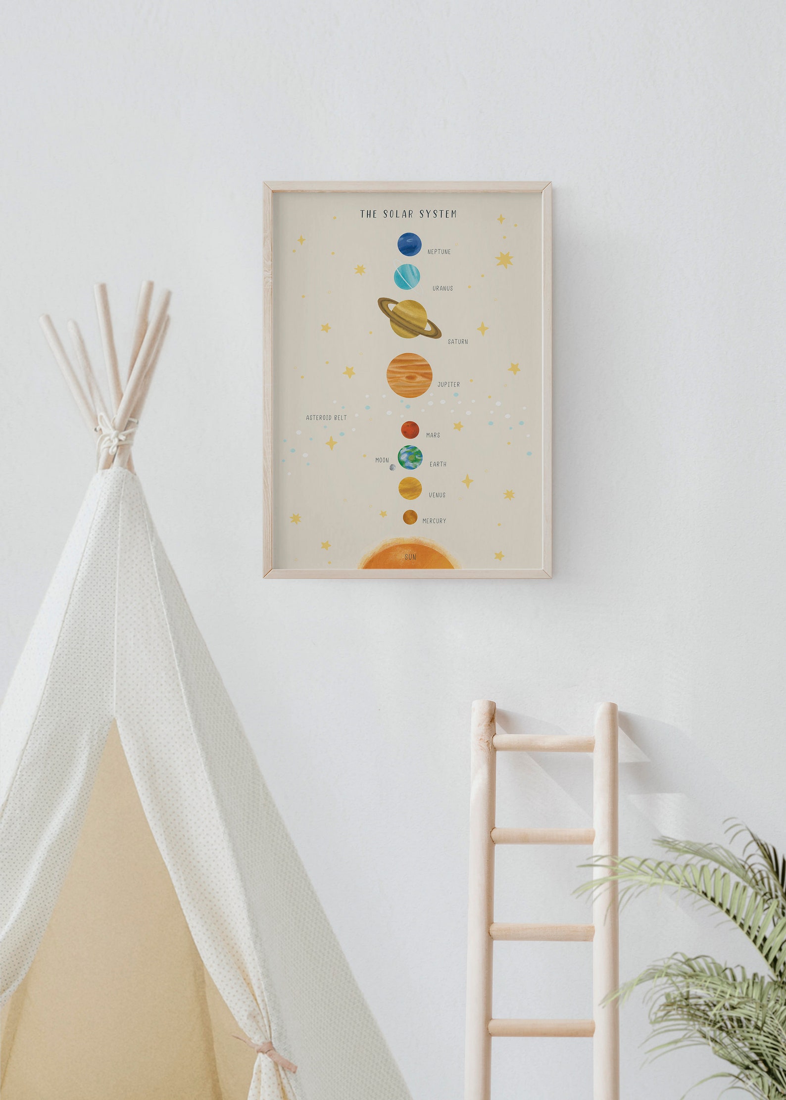 PRINTABLE Solar System Poster for Kids, Outer Space Science Poster ...