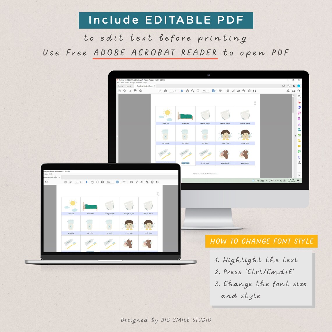 Routine Charts With Visual Cards for Kids Printable Toddler - Etsy
