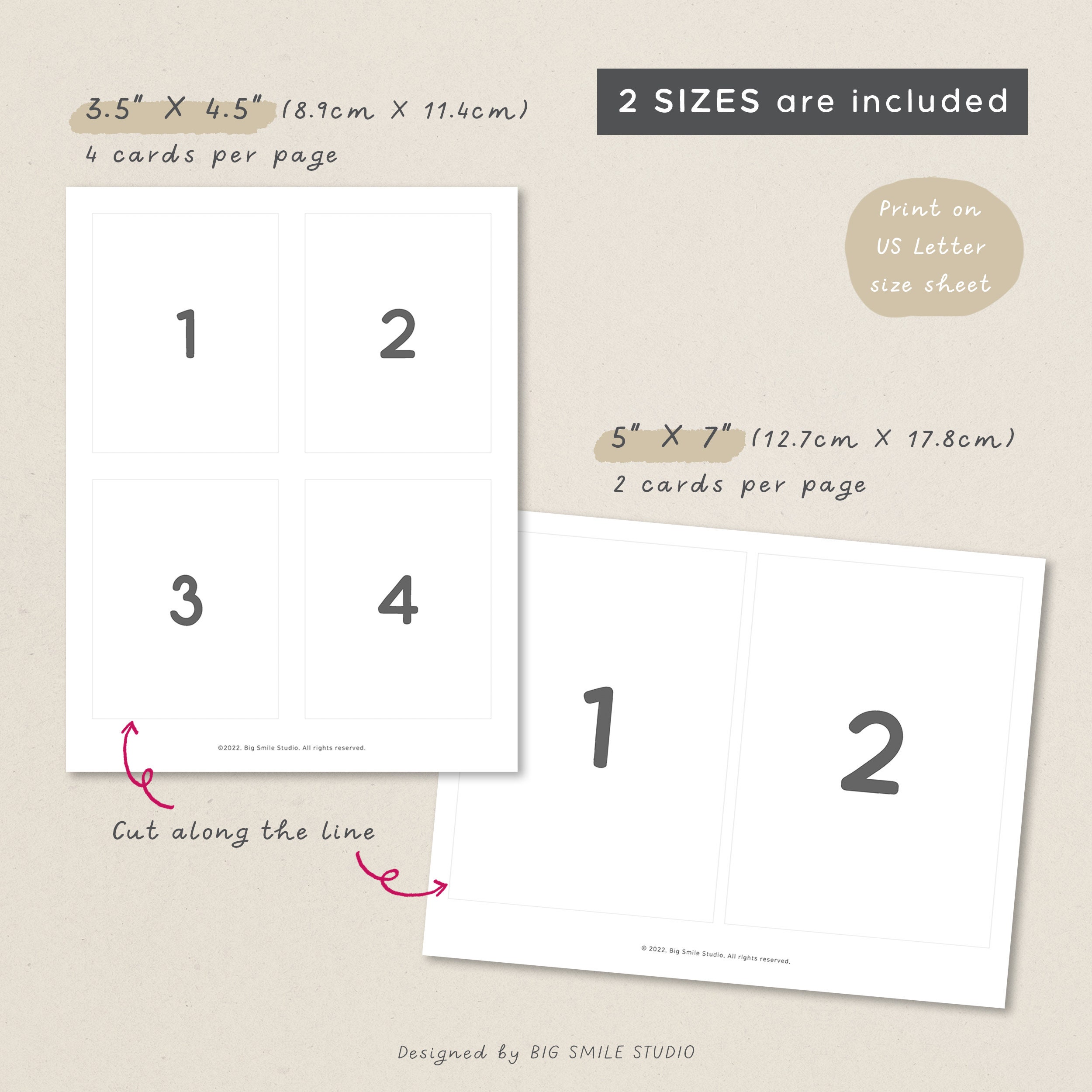 PRINTABLE Numbers Flashcards 1-20 for Kids, Learning Number Sense ...