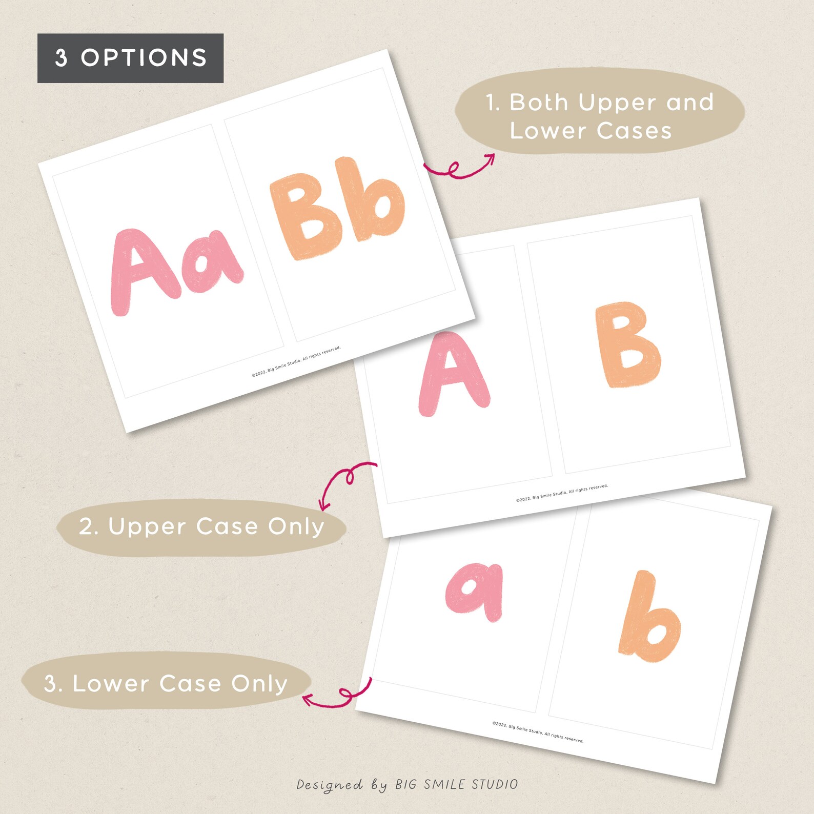 PRINTABLE Alphabet Flashcards for Kids, Montessori Preschool Homeschool ...