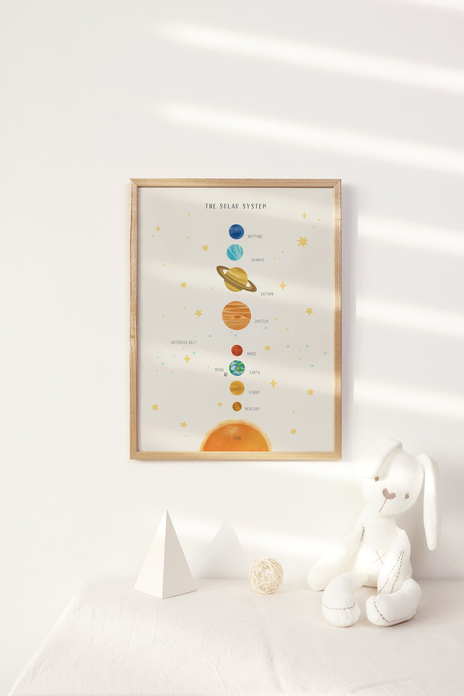PRINTABLE Solar System Poster for Kids, Outer Space Science Poster ...