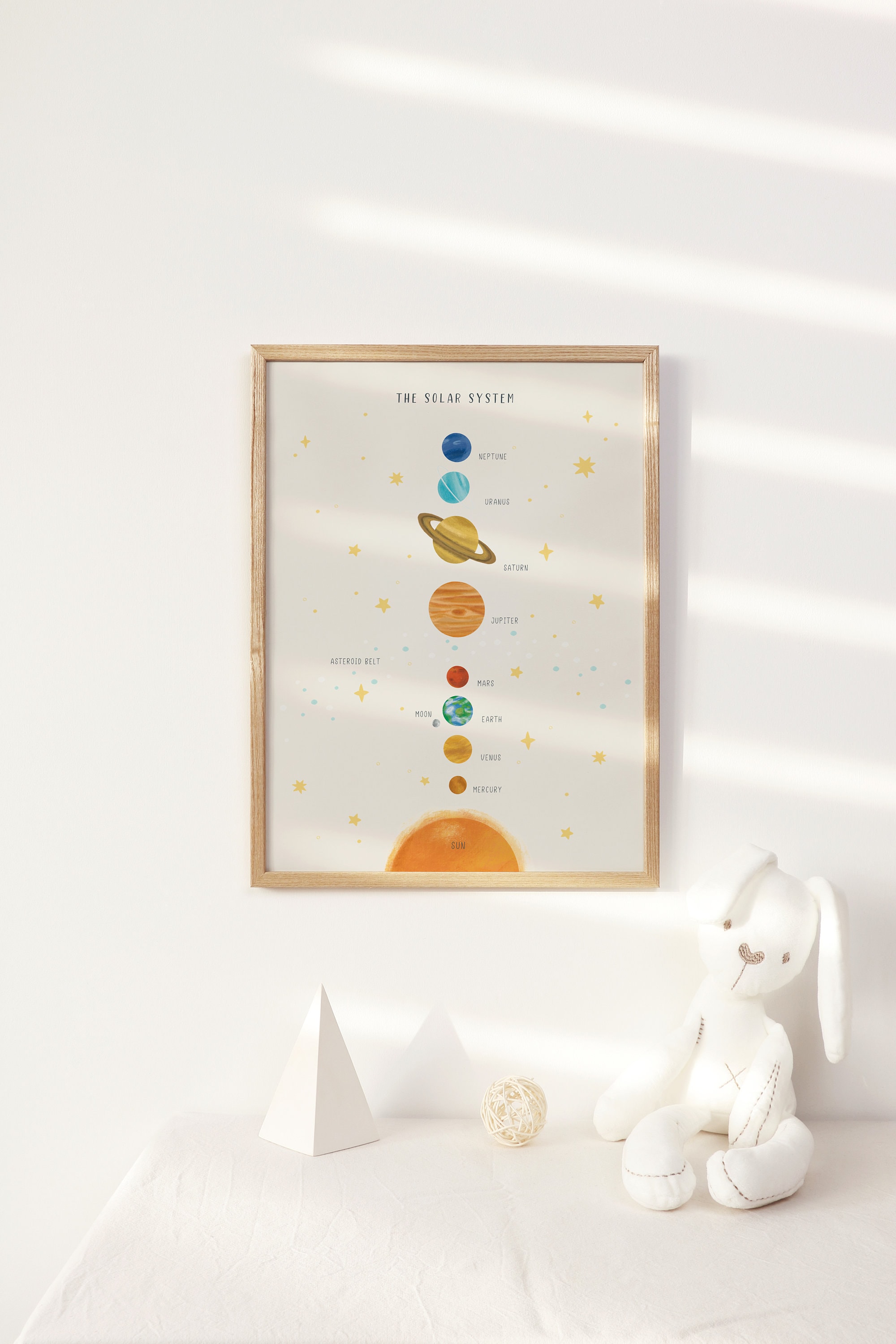 PRINTABLE Solar System Poster for Kids, Outer Space Science Poster ...