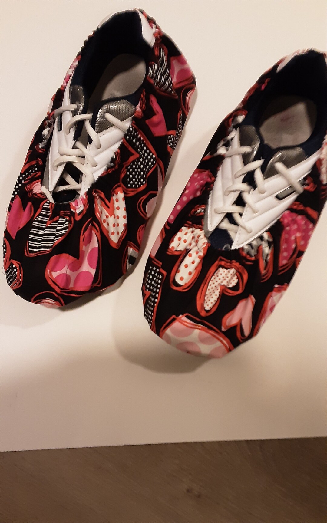 Bowling Shoe Covers Big Red Heart Design - Etsy