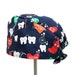 Dentist Surgical Scrub Cap Hat With Buttons Tooth Print - Etsy