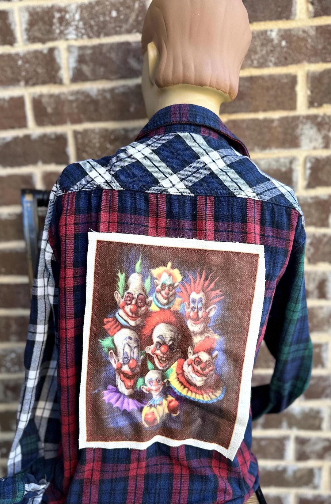 Custom Upcycled Killer Klowns Flannel - Etsy