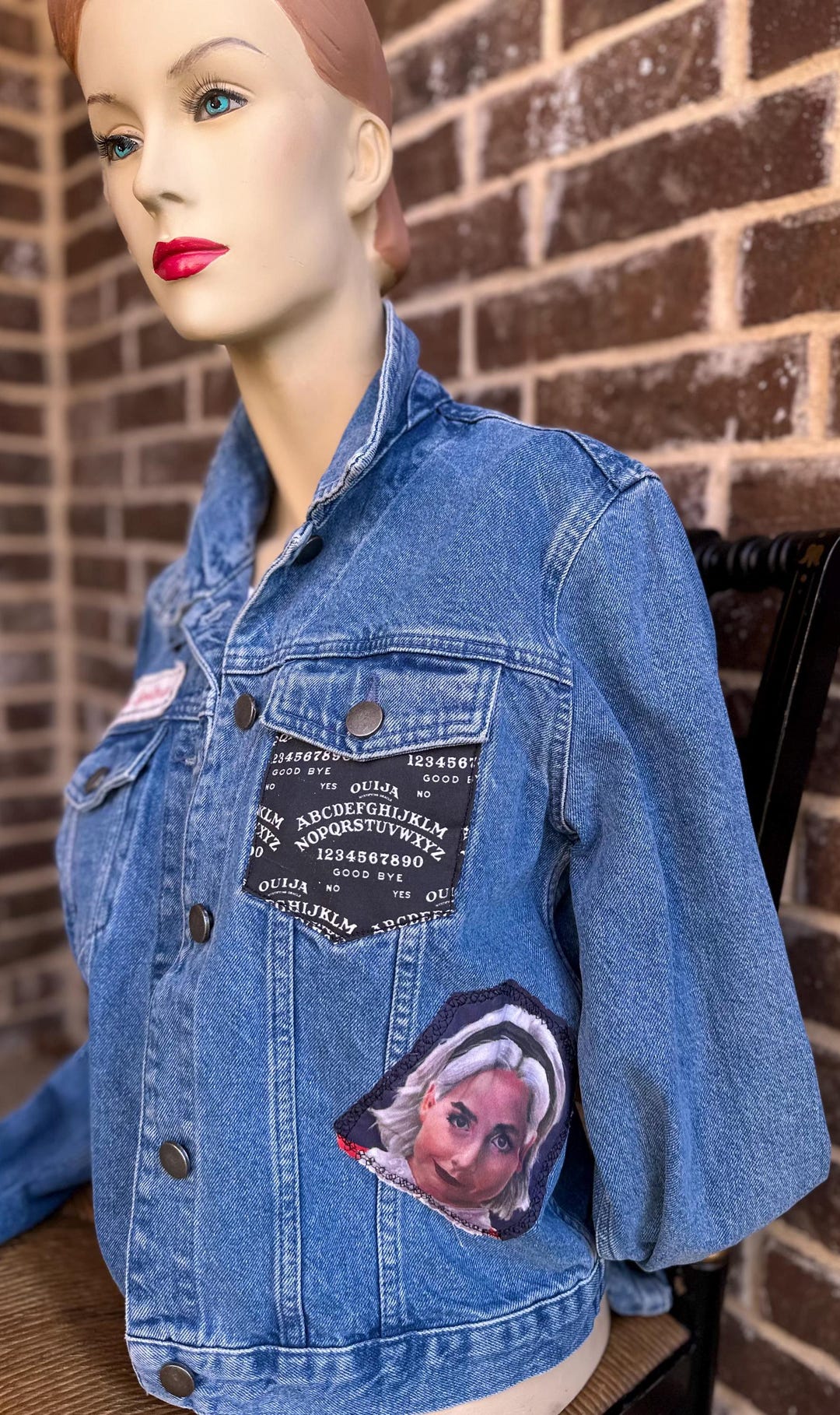 Custom Sabrina Spellman Denim Jacket - Etsy