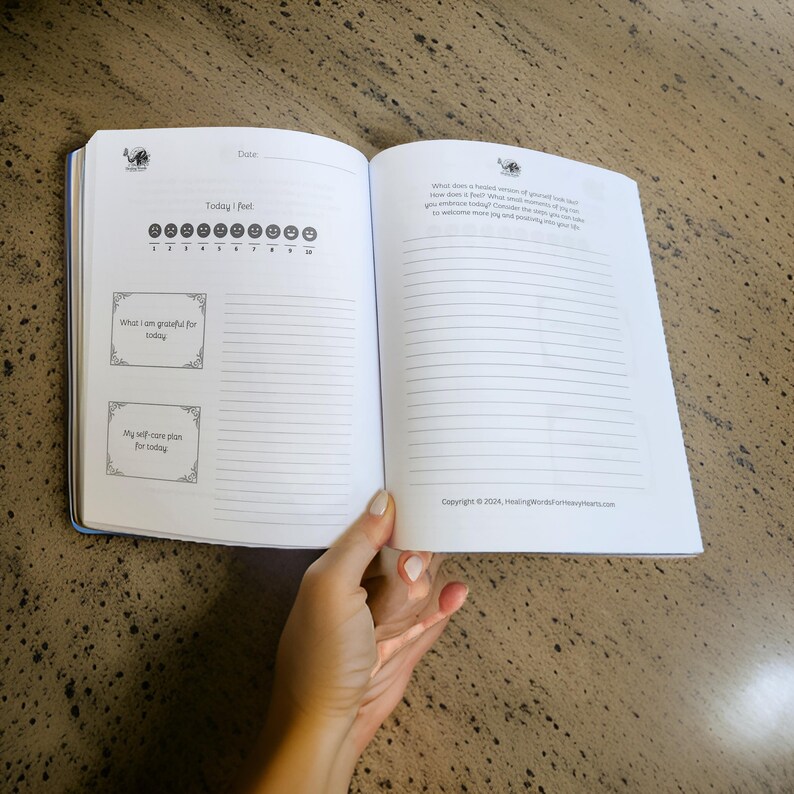 Guided Grief Journal, Emotional Healing, Self-care, Reflective Writing ...