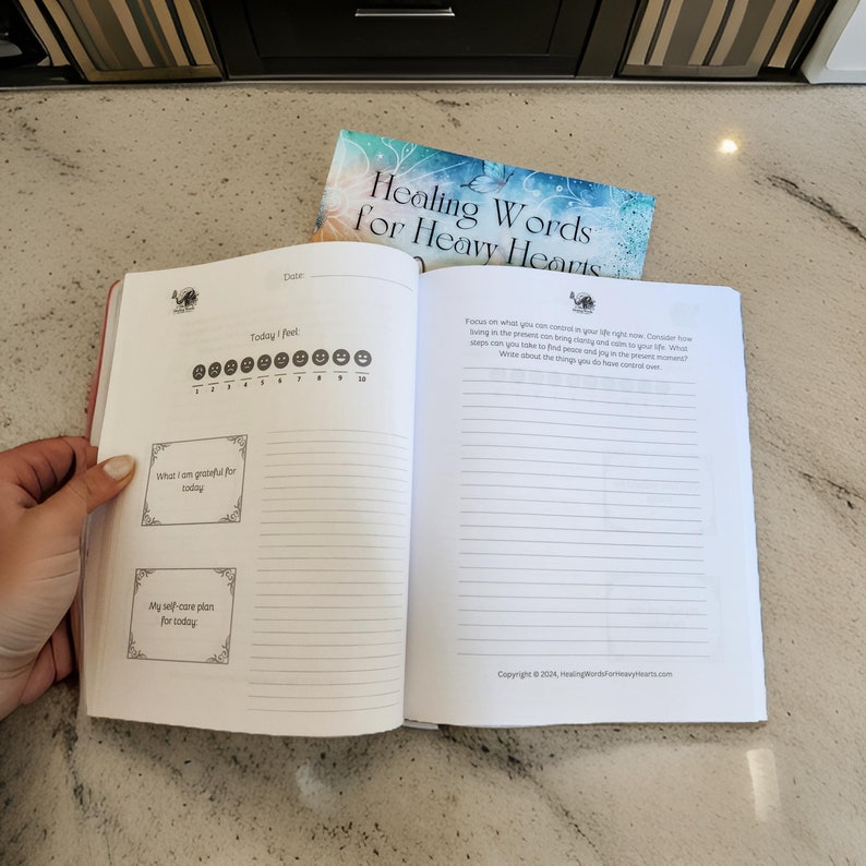 Guided Grief Journal, Emotional Healing, Self-care, Reflective Writing ...