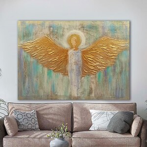 Angel Painting, Texture Angel Wings, Golden Art 3d, Religious Art ...