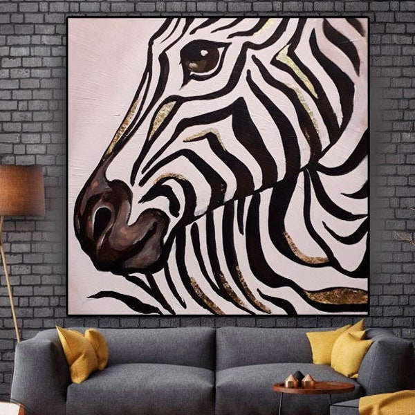 Abstract Zebra - Etsy